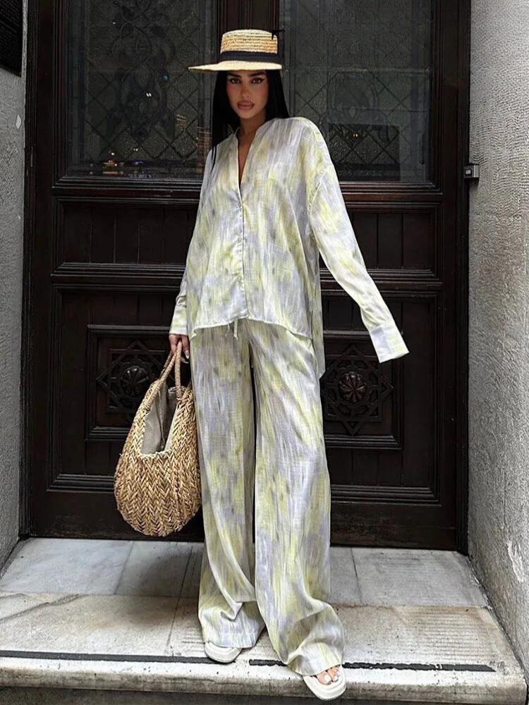 Conjunto de moda tie-dye Oliviah: Estilo único y favorecedor para bril ...